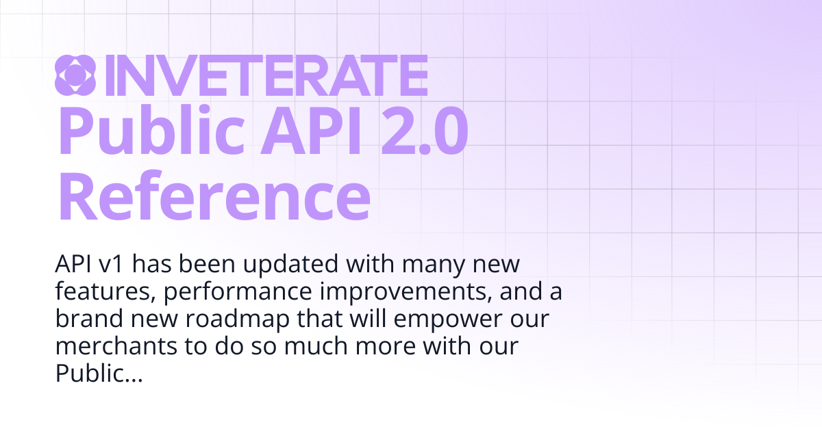 Public API 2.0 Reference | Developer Documentation