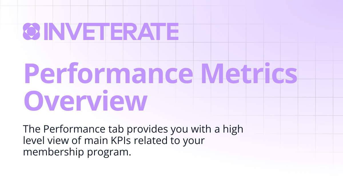 Performance Metrics Overview | Help Center