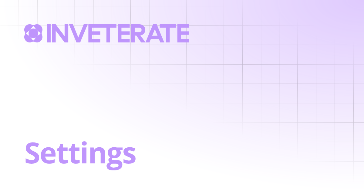Settings | Help Center